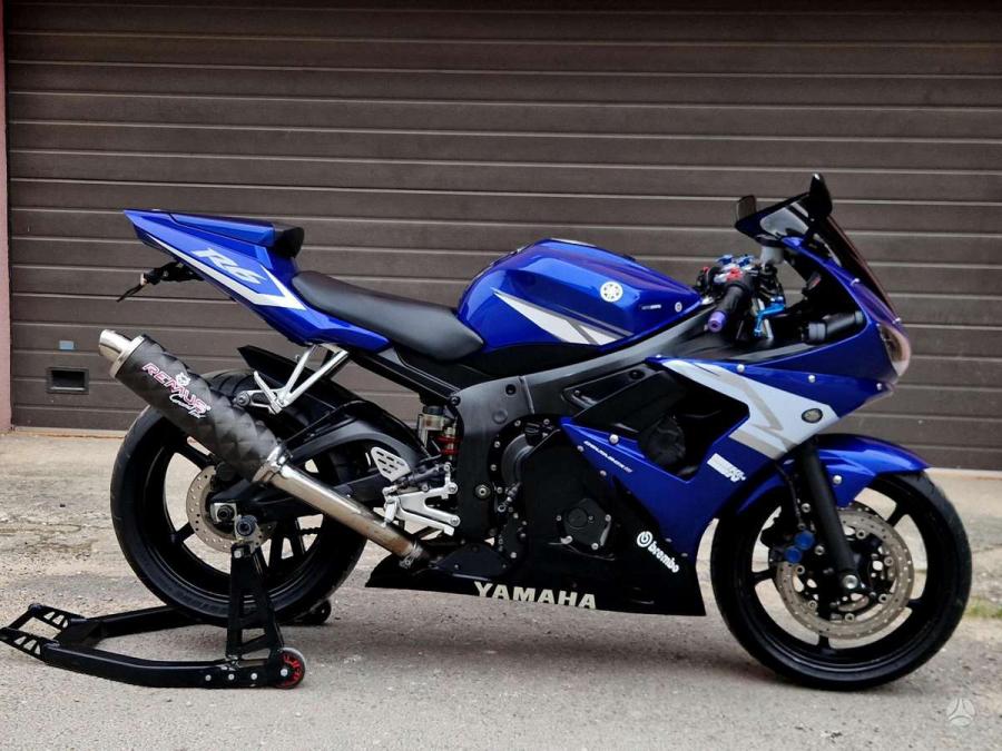 Синий Ямаха R6 2003 в Вильнюс, объемом двигателя 0.60 л и пробегом 40 тыс. км за 3650 €, фото 3 на AUTOMOTO.COM.LV