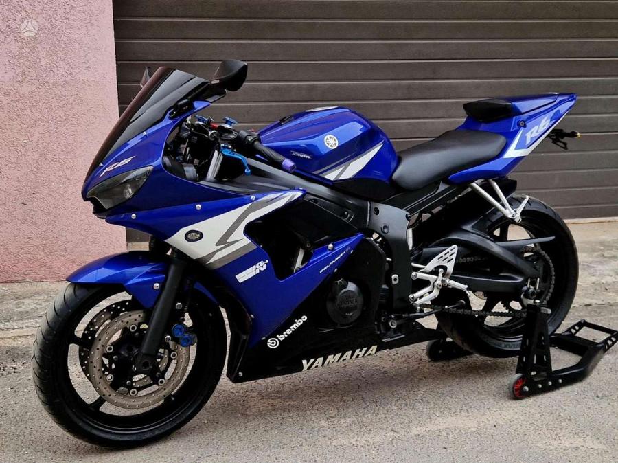 Синий Ямаха R6 2003 в Вильнюс, объемом двигателя 0.60 л и пробегом 40 тыс. км за 3650 €, фото 4 на AUTOMOTO.COM.LV