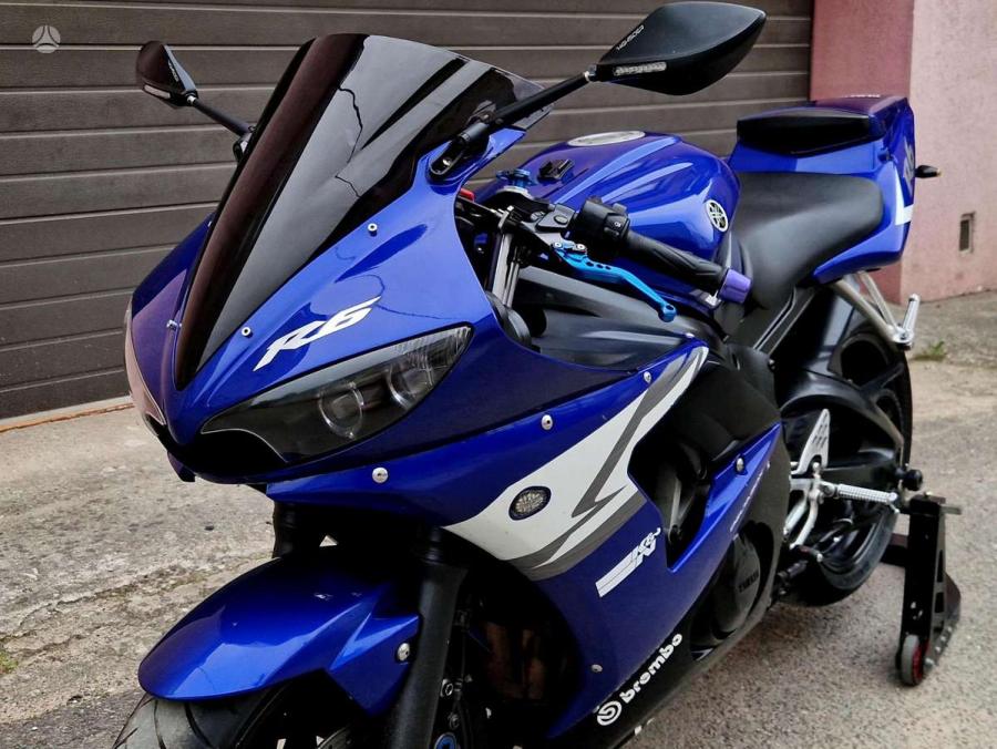 Синий Ямаха R6 2003 в Вильнюс, объемом двигателя 0.60 л и пробегом 40 тыс. км за 3650 €, фото 6 на AUTOMOTO.COM.LV