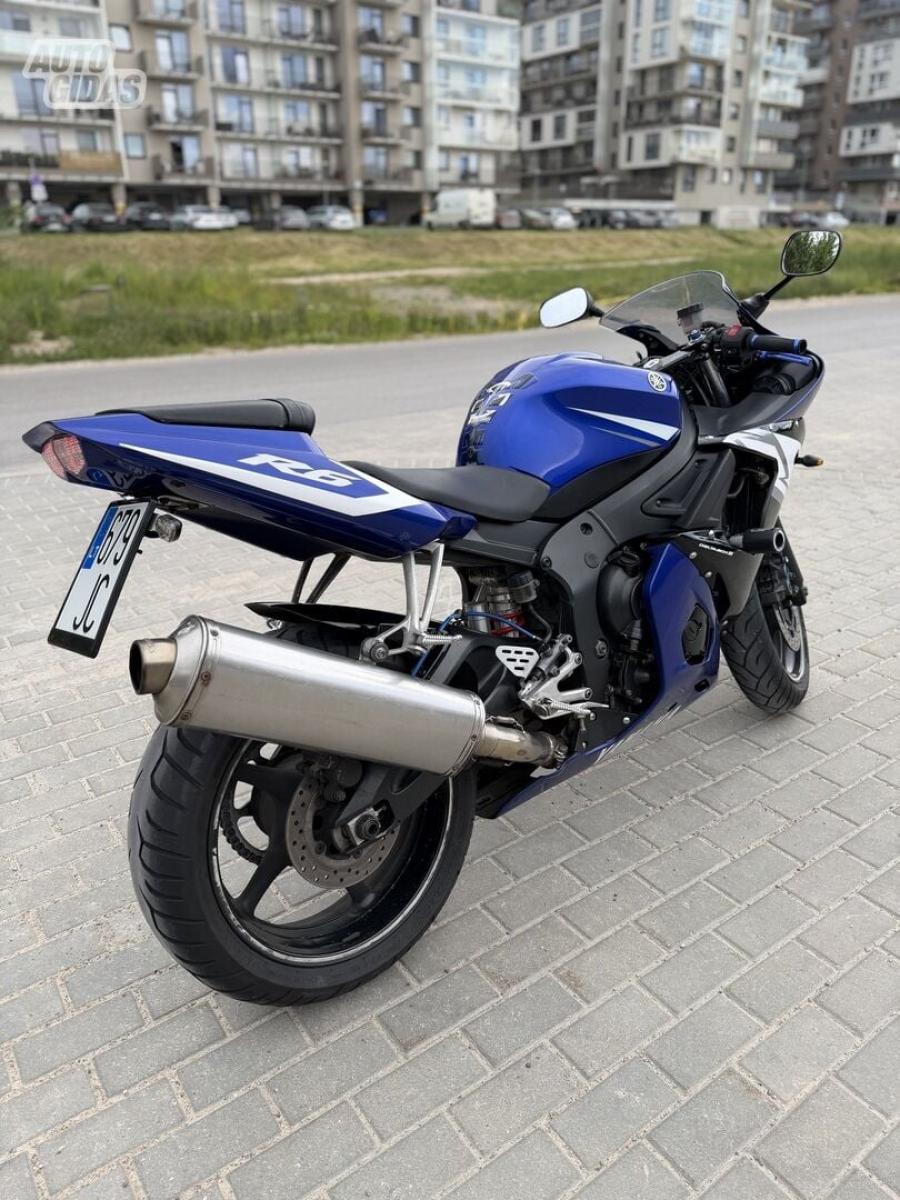 Синий Ямаха R6 2007 в Вильнюс, объемом двигателя 0.00 л и пробегом 50 тыс. км за 3350 €, фото 5 на AUTOMOTO.COM.LV