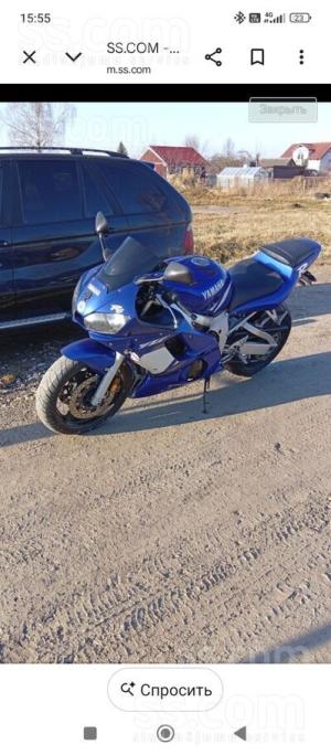 Yamaha R6 2000 Jelgava, ar dzinēja tilpumu 0.60 L un nobraukumu 0 tūkst. km par 2400 €, foto  vietnē AUTOMOTO.COM.LV