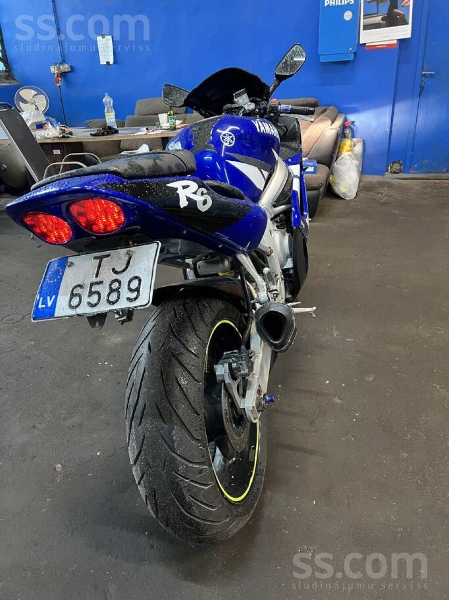 Yamaha R6 2003 in Riga, with an engine capacity of 0.60 L and mileage of 0 thousand km for 1800 €, photo 3 on AUTOMOTO.COM.LV