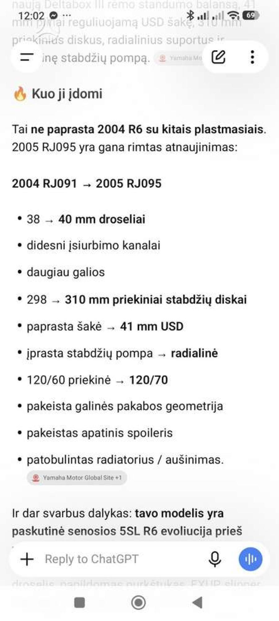 Yamaha R6 2006 in Klaipeda, with an engine capacity of 0.60 L and mileage of 50 thousand km for 4100 €, photo 11 on AUTOMOTO.COM.LV