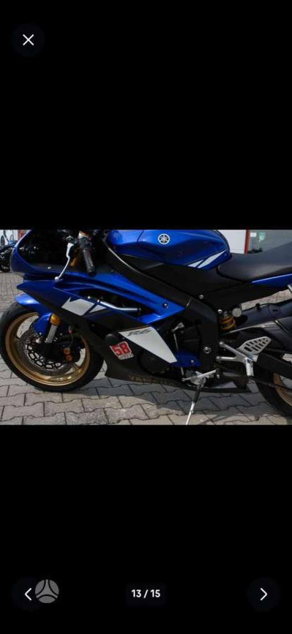 Yamaha R6 2008 in Ukmerge on AUTOMOTO.COM.LV Yamaha R6 2008 in Ukmerge, with an engine capacity of 0.60 L and mileage of 48 thousand km for 7200 €, photo 7 on AUTOMOTO.COM.LV