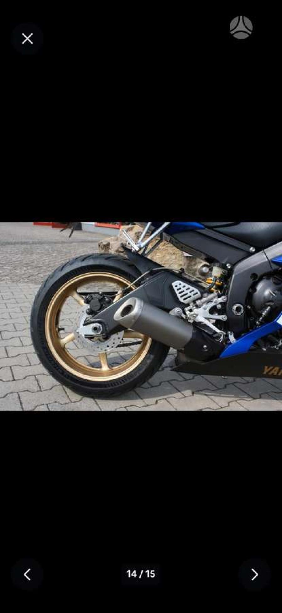Yamaha R6 2008 in Ukmerge, with an engine capacity of 0.60 L and mileage of 48 thousand km for 7200 €, photo 8 on AUTOMOTO.COM.LV