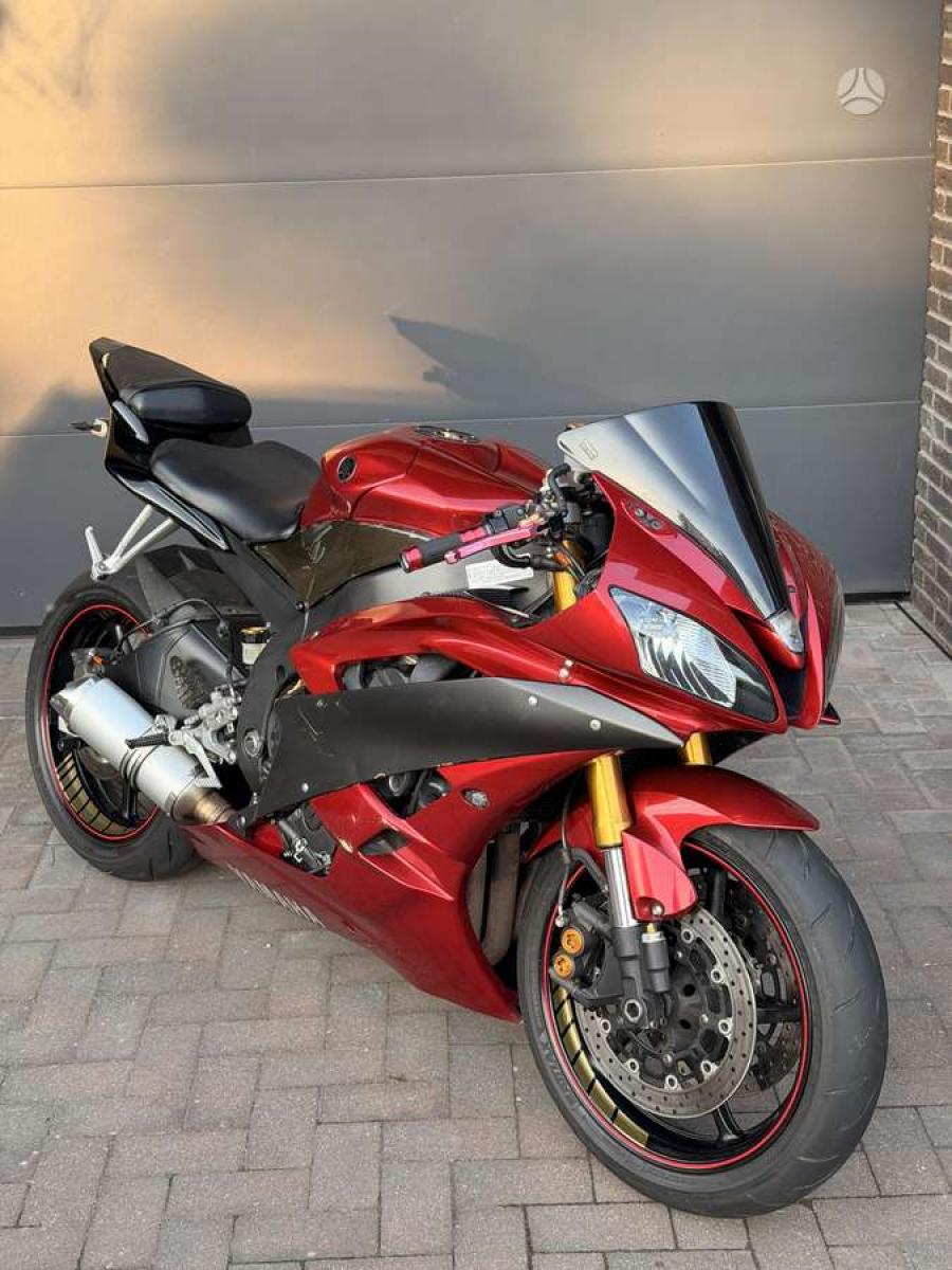 Red Yamaha R6 2007 in Alytus, with an engine capacity of 0.60 L and mileage of 38 thousand km for 5300 €, photo 1 on AUTOMOTO.COM.LV