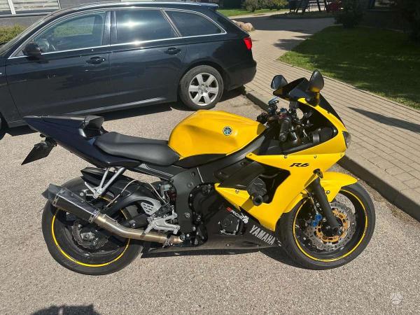 Dzeltens Yamaha R6 2007 Viļņa, ar dzinēja tilpumu 0.60 L un nobraukumu 39 tūkst. km par 4150 €, foto 2 vietnē AUTOMOTO.COM.LV
