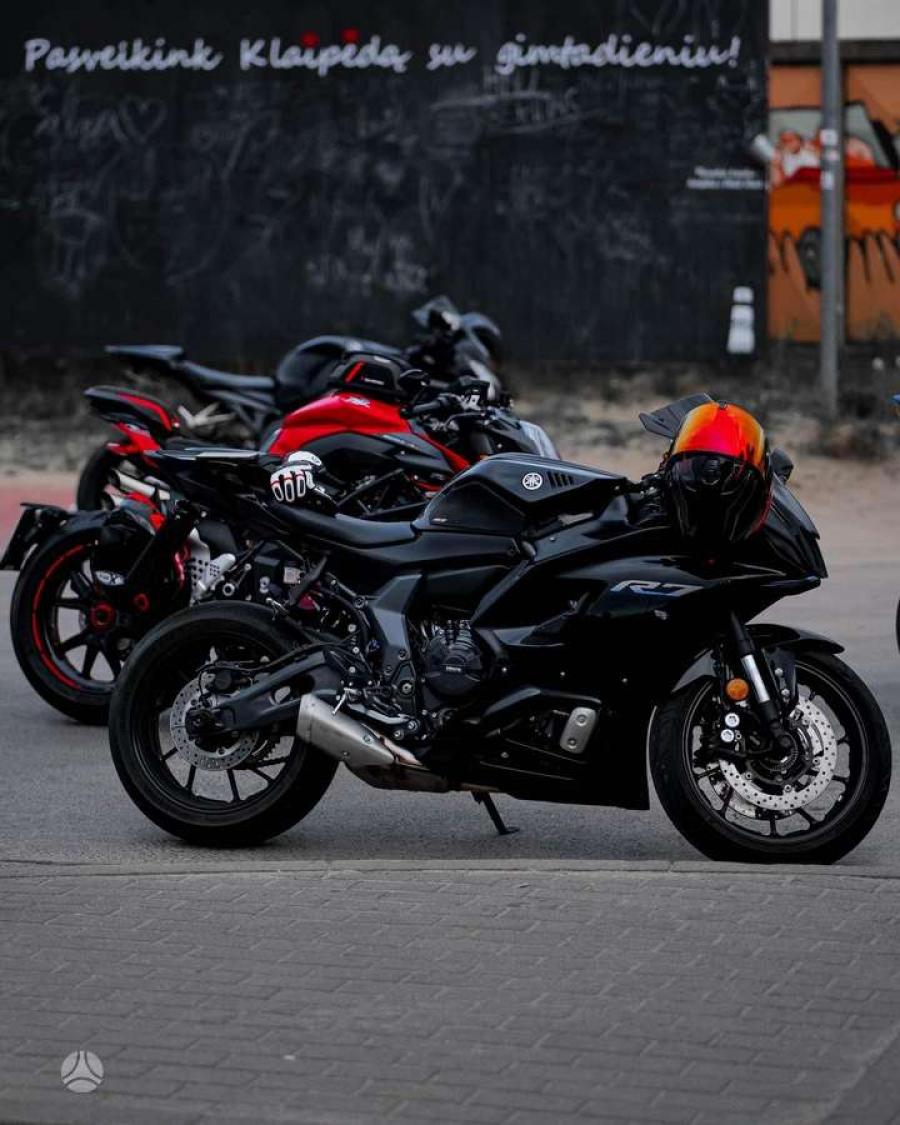 Black Yamaha R7 2023 in Klaipeda, with an engine capacity of 0.69 L and mileage of 16 thousand km for 8000 €, photo 10 on AUTOMOTO.COM.LV