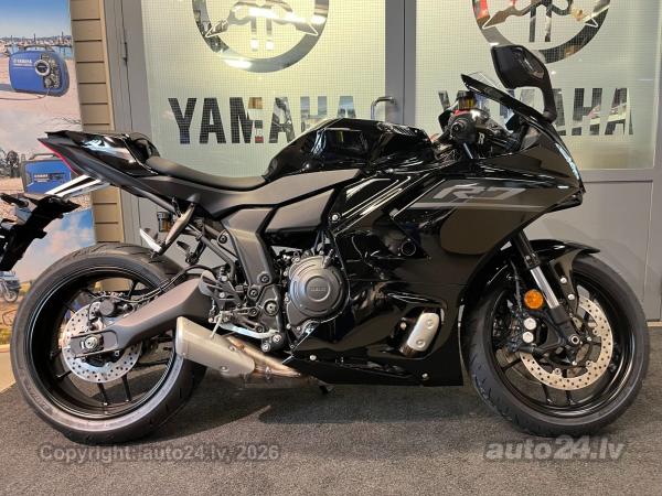 Black Yamaha R7 2026 in Tallinn, with an engine capacity of 0.69 L and mileage of 0 thousand km for 9990 €, photo 1 on AUTOMOTO.COM.LV