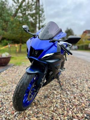 Blue Yamaha R7 2024 in Vilnius, with an engine capacity of 0.69 L and mileage of 9 thousand km for 6950 €, photo 3 on AUTOMOTO.COM.LV