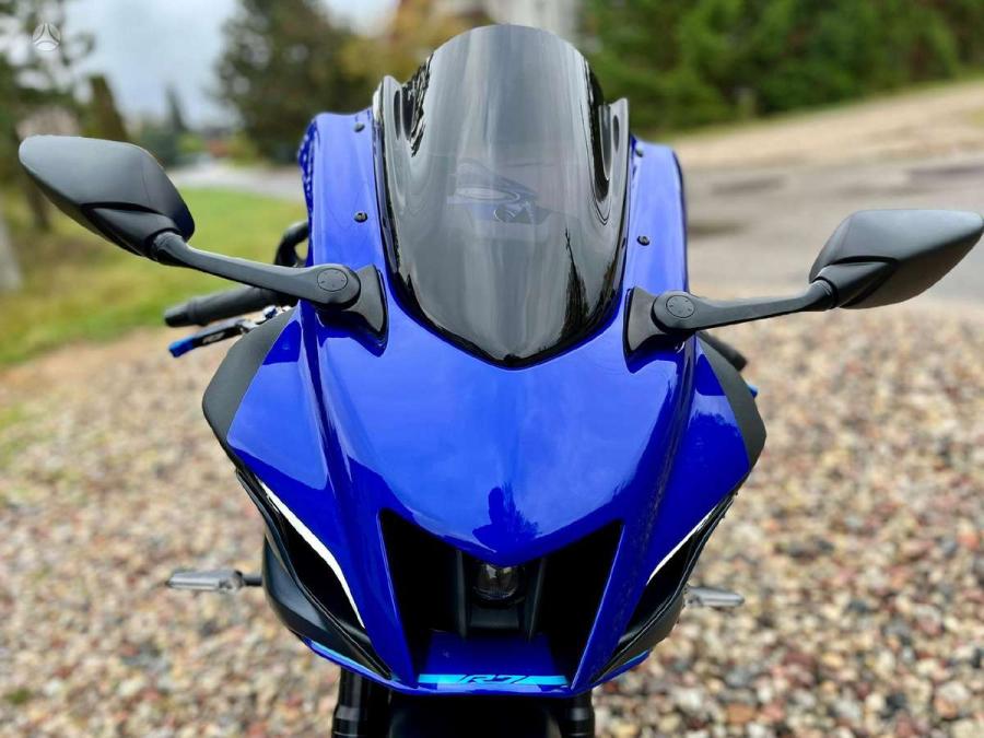 Blue Yamaha R7 2024 in Vilnius, with an engine capacity of 0.69 L and mileage of 9 thousand km for 6950 €, photo 8 on AUTOMOTO.COM.LV