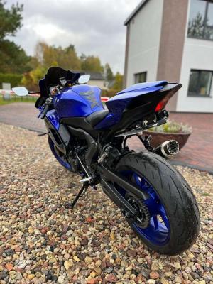 Blue Yamaha R7 2024 in Vilnius, with an engine capacity of 0.69 L and mileage of 9 thousand km for 6950 €, photo 13 on AUTOMOTO.COM.LV
