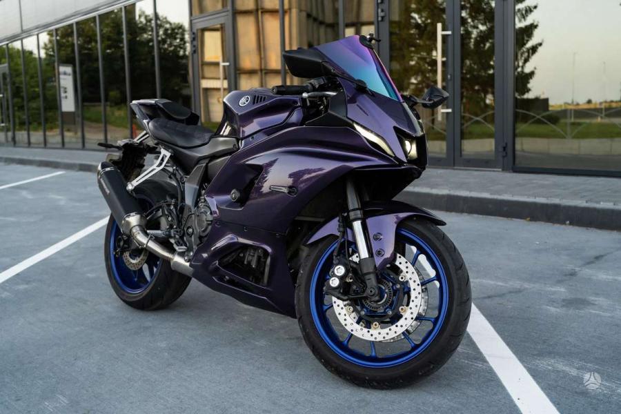Violets Yamaha R7 2023 Klaipėda, ar dzinēja tilpumu 0.69 L un nobraukumu 8 tūkst. km par 8200 €, foto 16 vietnē AUTOMOTO.COM.LV