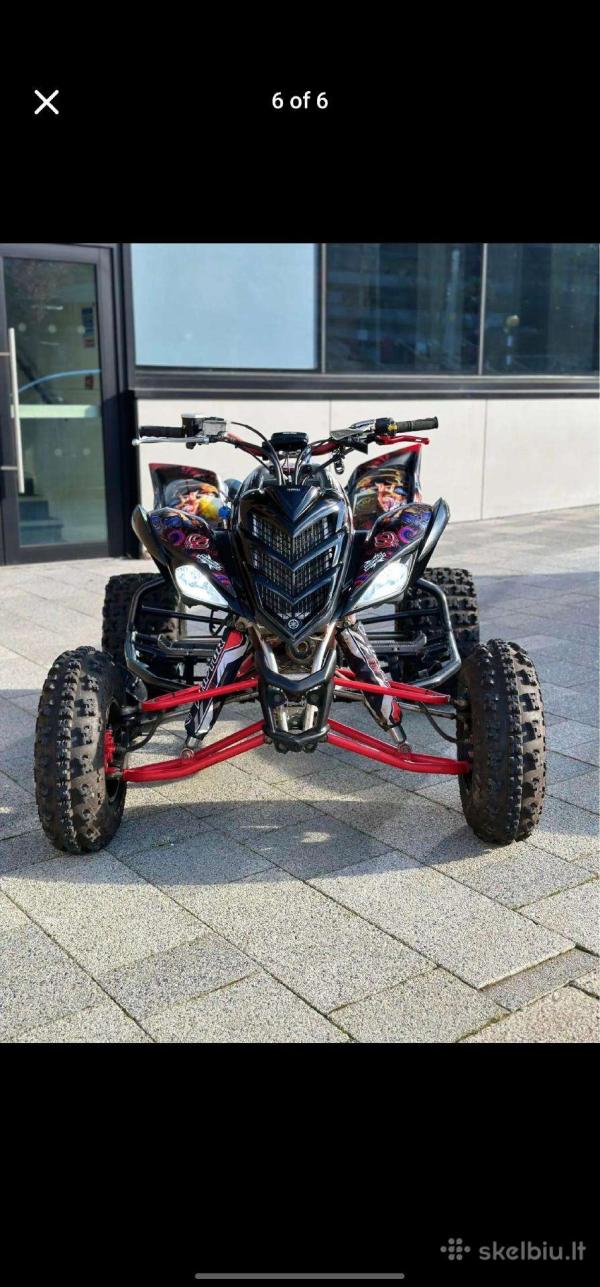 Melns Yamaha Raptor 2008 Klaipėda, ar dzinēja tilpumu 0.70 L un nobraukumu 100 tūkst. km par 8500 €, foto 1 vietnē AUTOMOTO.COM.LV