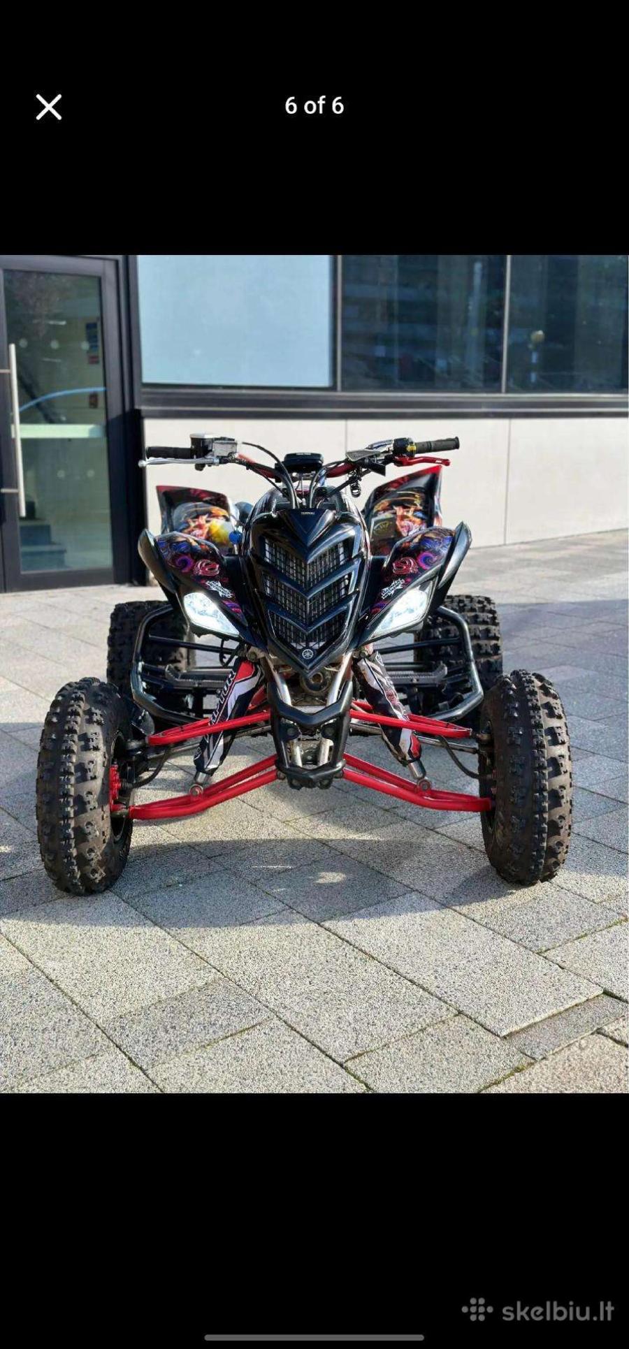Black Yamaha Raptor 2008 in Klaipeda, with an engine capacity of 0.70 L and mileage of 100 thousand km for 8500 €, photo 1 on AUTOMOTO.COM.LV