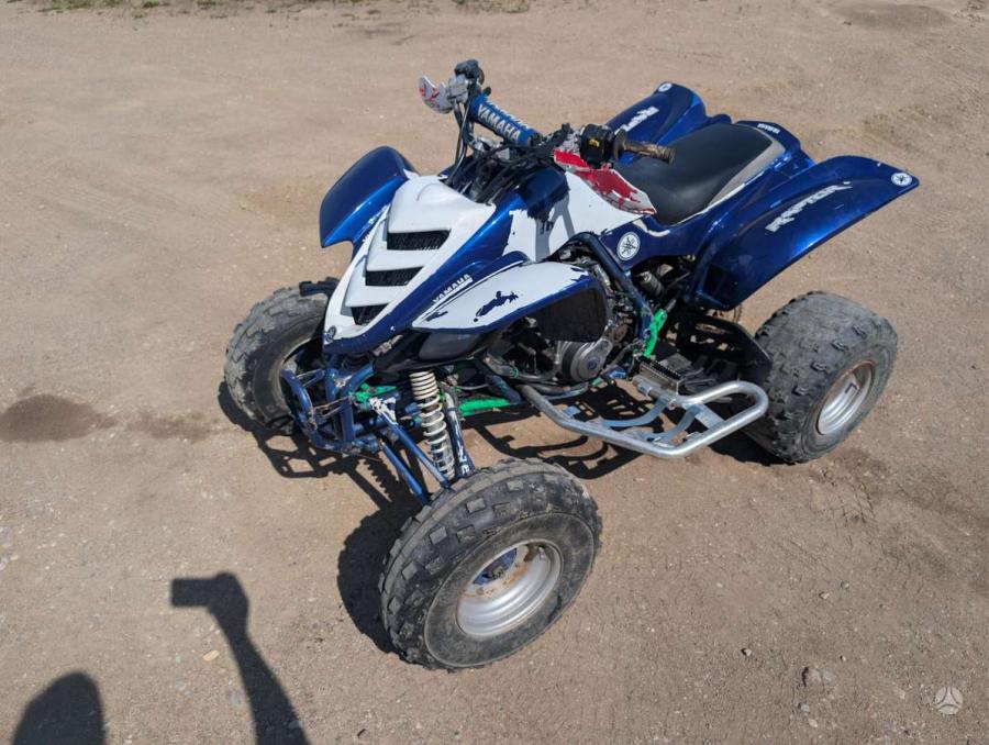 Blue Yamaha Raptor 2003 in Klaipeda, with an engine capacity of 0.66 L and mileage of 1 thousand km for 2750 €, photo 1 on AUTOMOTO.COM.LV