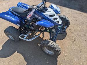 Blue Yamaha Raptor 2003 in Klaipeda, with an engine capacity of 0.66 L and mileage of 1 thousand km for 2750 €, photo 3 on AUTOMOTO.COM.LV