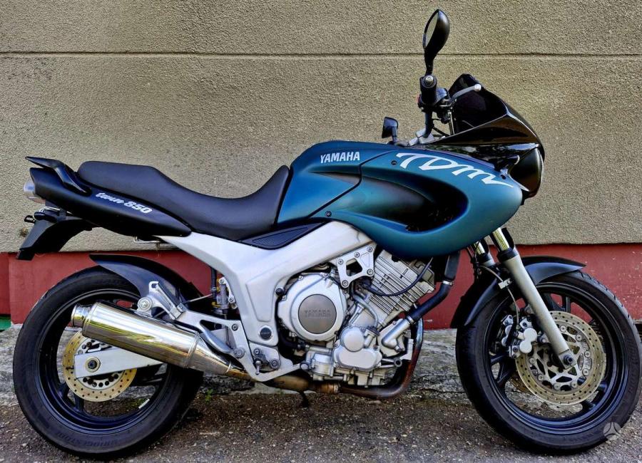 Green Yamaha TDM 850 1999 in Kaunas, with an engine capacity of 0.85 L and mileage of 42 thousand km for 1650 €, photo 3 on AUTOMOTO.COM.LV