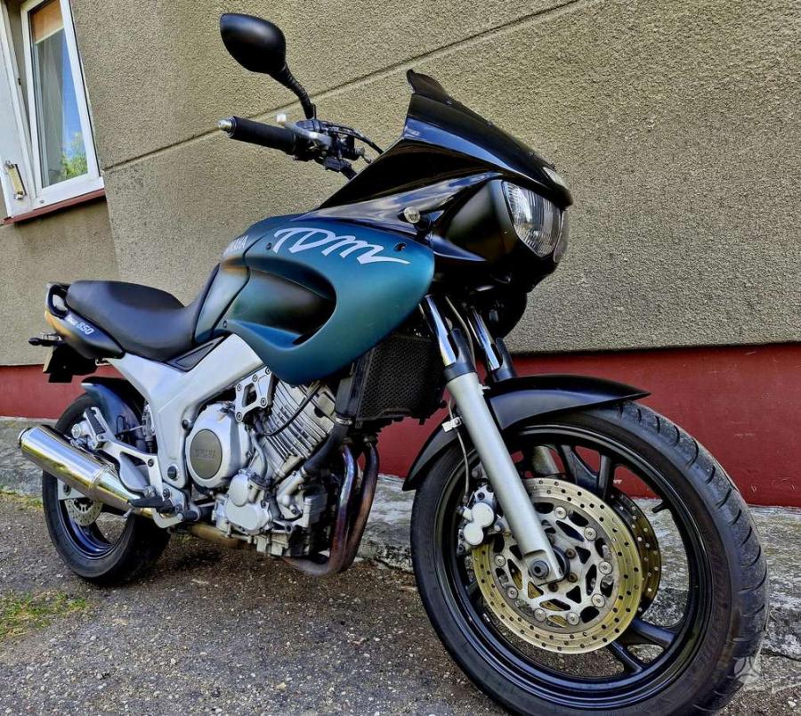 Green Yamaha TDM 850 1999 in Kaunas, with an engine capacity of 0.85 L and mileage of 42 thousand km for 1650 €, photo 4 on AUTOMOTO.COM.LV