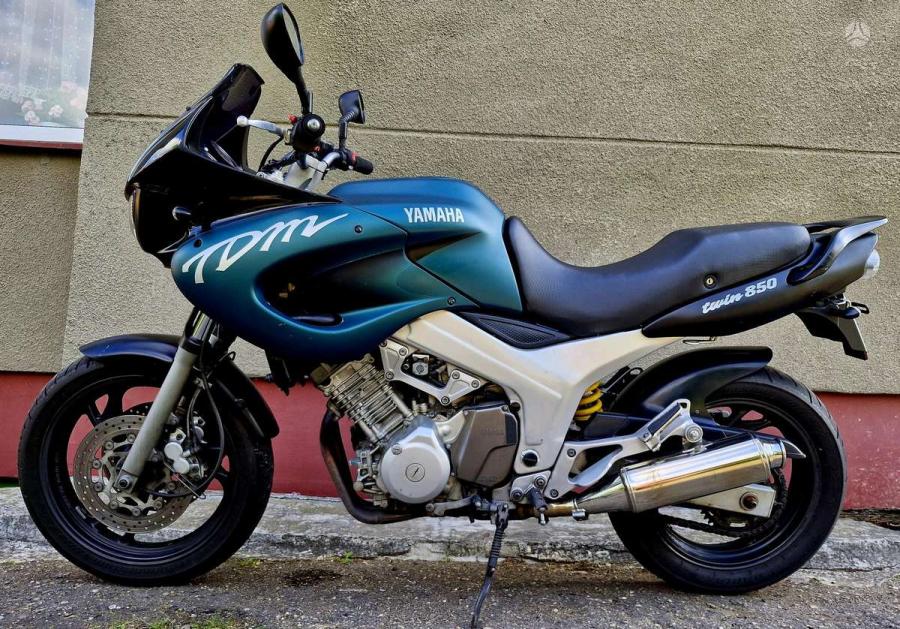Green Yamaha TDM 850 1999 in Kaunas, with an engine capacity of 0.85 L and mileage of 42 thousand km for 1650 €, photo 8 on AUTOMOTO.COM.LV