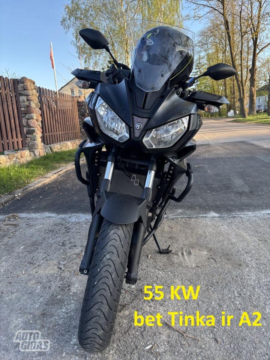 Black Yamaha Tracer 7 2017 in Marijampole, with an engine capacity of 0.70 L and mileage of 10 thousand km for 4700 €, photo 1 on AUTOMOTO.COM.LV