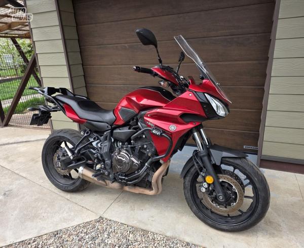 Red Yamaha Tracer 7 2017 in Pasvalys, with an engine capacity of 0.70 L and mileage of 0 thousand km for 3849 €, photo 2 on AUTOMOTO.COM.LV