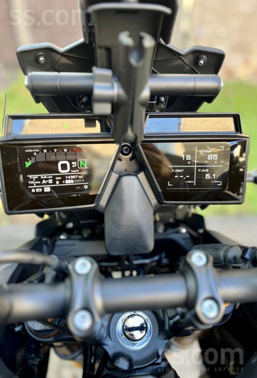Yamaha Tracer 9GT 2021 in Riga, with an engine capacity of 0.89 L and mileage of 0 thousand km for 8500 €, photo 11 on AUTOMOTO.COM.LV