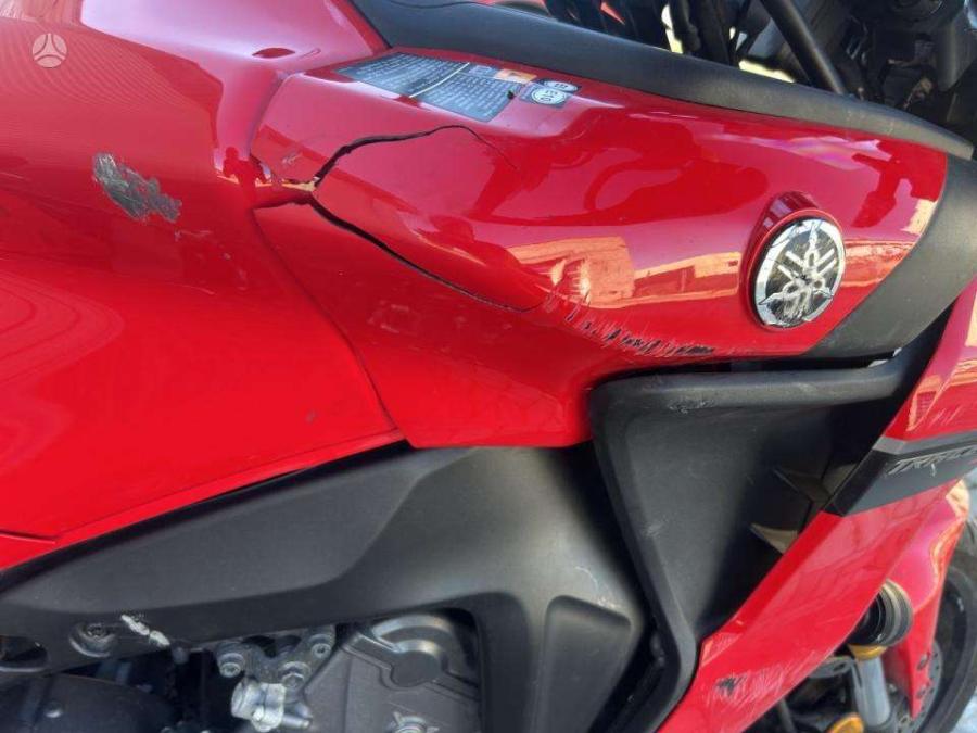 Red Yamaha Tracer 9GT 2022 in Radviliskis, with an engine capacity of 0.89 L and mileage of 25 thousand km for 7450 €, photo 15 on AUTOMOTO.COM.LV