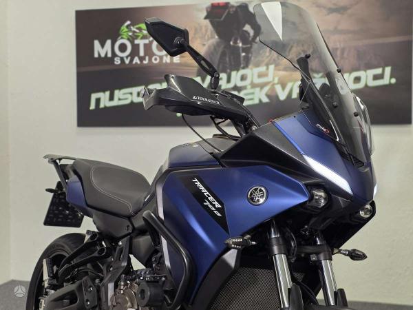 Blue Yamaha Tracer 2020 in Panevezys, with an engine capacity of 0.70 L and mileage of 25 thousand km for 5890 €, photo 4 on AUTOMOTO.COM.LV