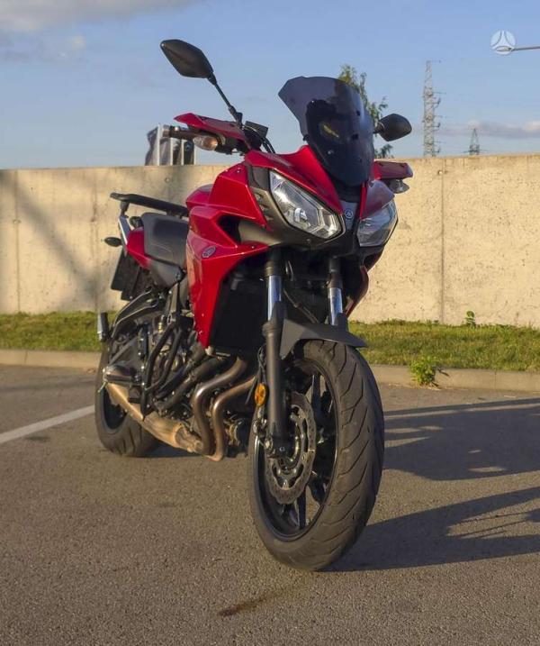 Red Yamaha Tracer 2018 in Kaunas, with an engine capacity of 0.70 L and mileage of 48 thousand km for 4300 €, photo 1 on AUTOMOTO.COM.LV
