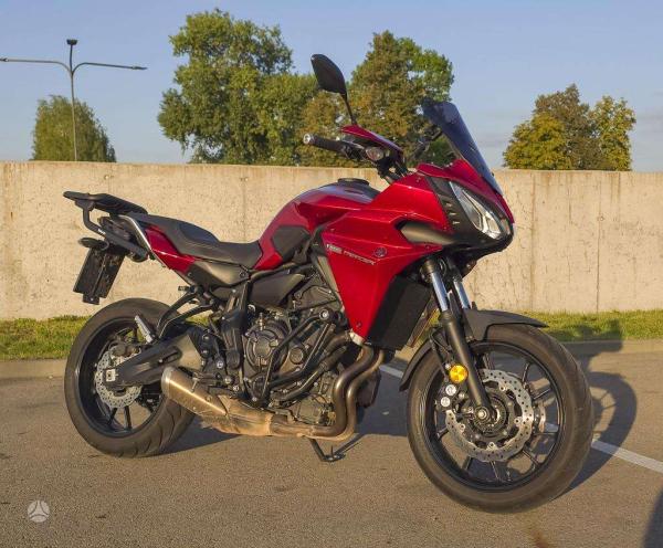 Red Yamaha Tracer 2018 in Kaunas, with an engine capacity of 0.70 L and mileage of 48 thousand km for 4300 €, photo 2 on AUTOMOTO.COM.LV