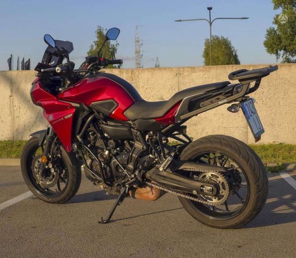 Red Yamaha Tracer 2018 in Kaunas, with an engine capacity of 0.70 L and mileage of 48 thousand km for 4300 €, photo 8 on AUTOMOTO.COM.LV