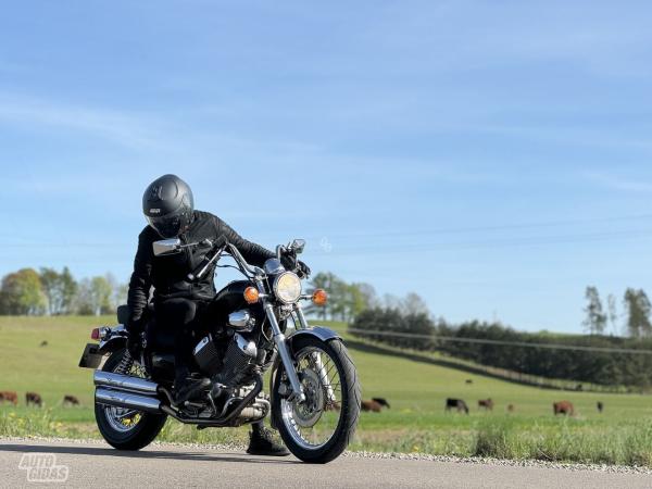 Melns Yamaha Virago 1992 Kupiškis, ar dzinēja tilpumu 0.54 L un nobraukumu 35 tūkst. km par 1650 €, foto 1 vietnē AUTOMOTO.COM.LV