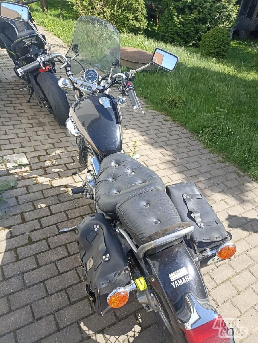 Melns Yamaha Virago 2001 Kauņa, ar dzinēja tilpumu 0.54 L un nobraukumu 7 tūkst. km par 1950 €, foto 5 vietnē AUTOMOTO.COM.LV