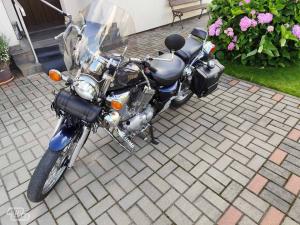 Zils Yamaha Virago 1991 Kretinga, ar dzinēja tilpumu 0.54 L un nobraukumu 14 tūkst. km par 2050 €, foto  vietnē AUTOMOTO.COM.LV