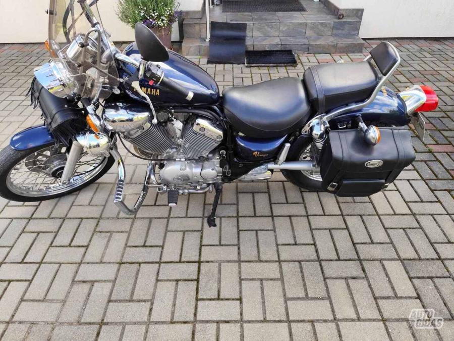 Blue Yamaha Virago 1991 in Kretinga, with an engine capacity of 0.54 L and mileage of 14 thousand km for 2050 €, photo 2 on AUTOMOTO.COM.LV