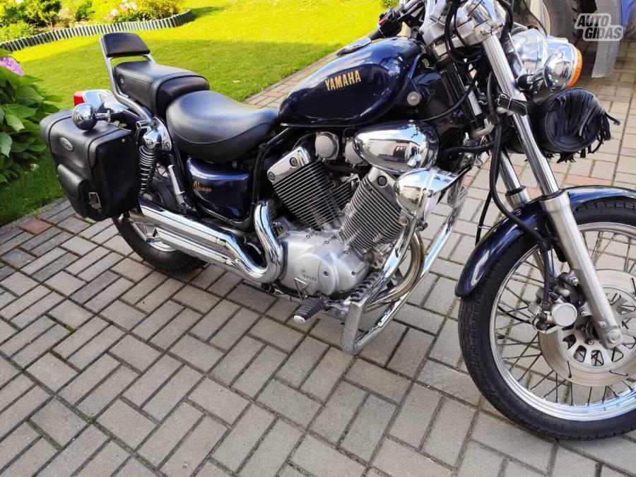 Blue Yamaha Virago 1991 in Kretinga, with an engine capacity of 0.54 L and mileage of 14 thousand km for 2050 €, photo 3 on AUTOMOTO.COM.LV