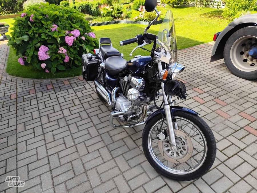 Blue Yamaha Virago 1991 in Kretinga, with an engine capacity of 0.54 L and mileage of 14 thousand km for 2050 €, photo 8 on AUTOMOTO.COM.LV