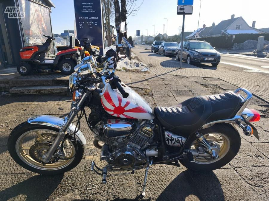 Brown Yamaha Virago 1987 in Kretinga, with an engine capacity of 0.97 L and mileage of 50 thousand km for 1555 €, photo 4 on AUTOMOTO.COM.LV