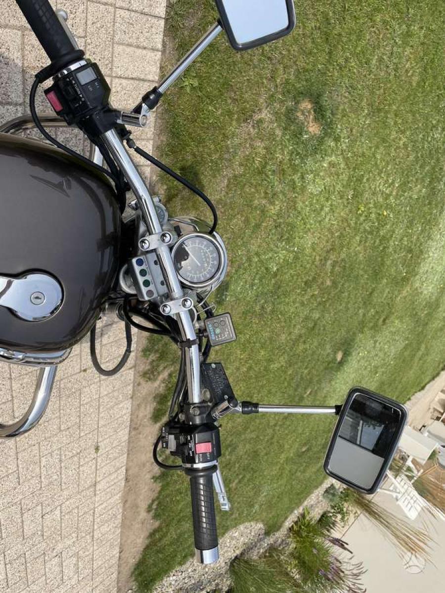 Green Yamaha Virago 1999 in Vilnius, with an engine capacity of 0.54 L and mileage of 49 thousand km for 2480 €, photo 5 on AUTOMOTO.COM.LV