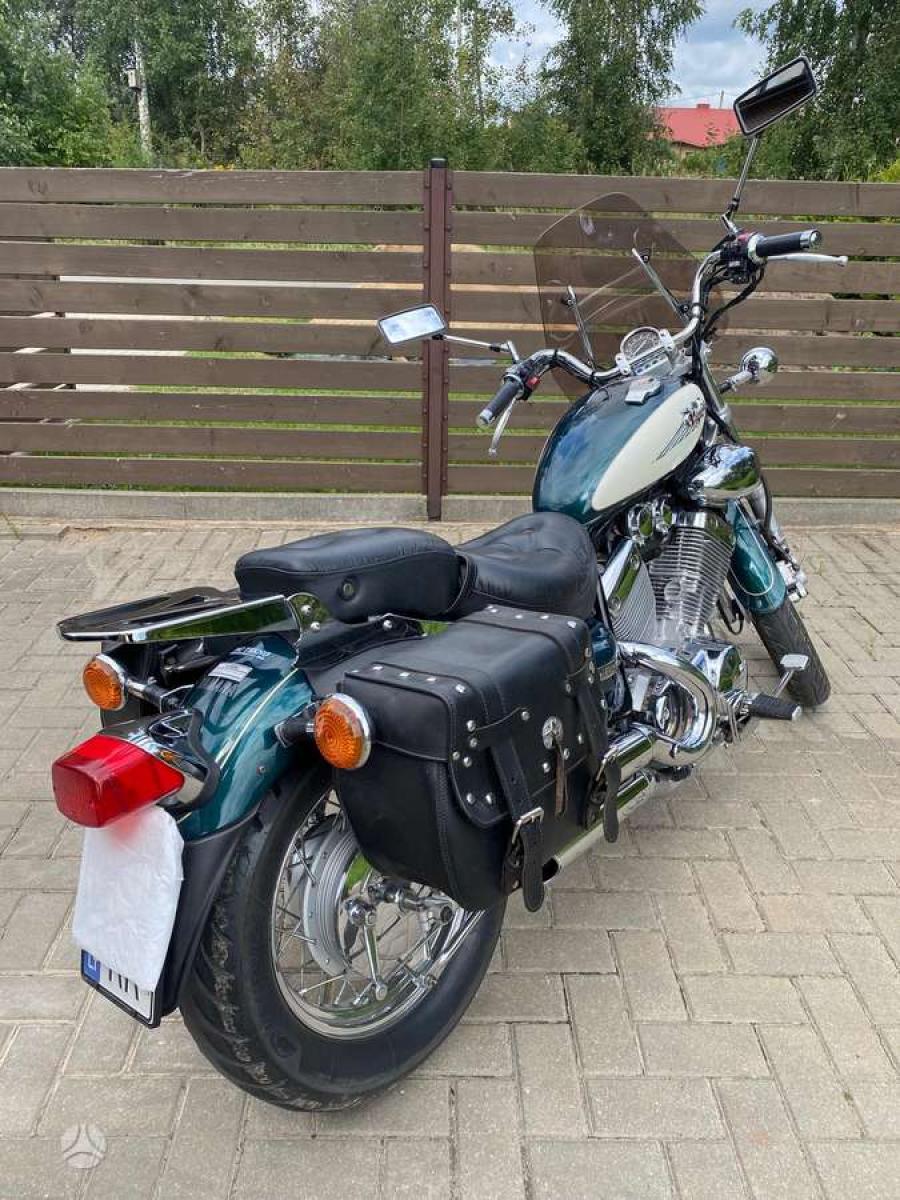 Green Yamaha Virago 2001 in Vilnius, with an engine capacity of 0.54 L and mileage of 47 thousand km for 2650 €, photo 6 on AUTOMOTO.COM.LV