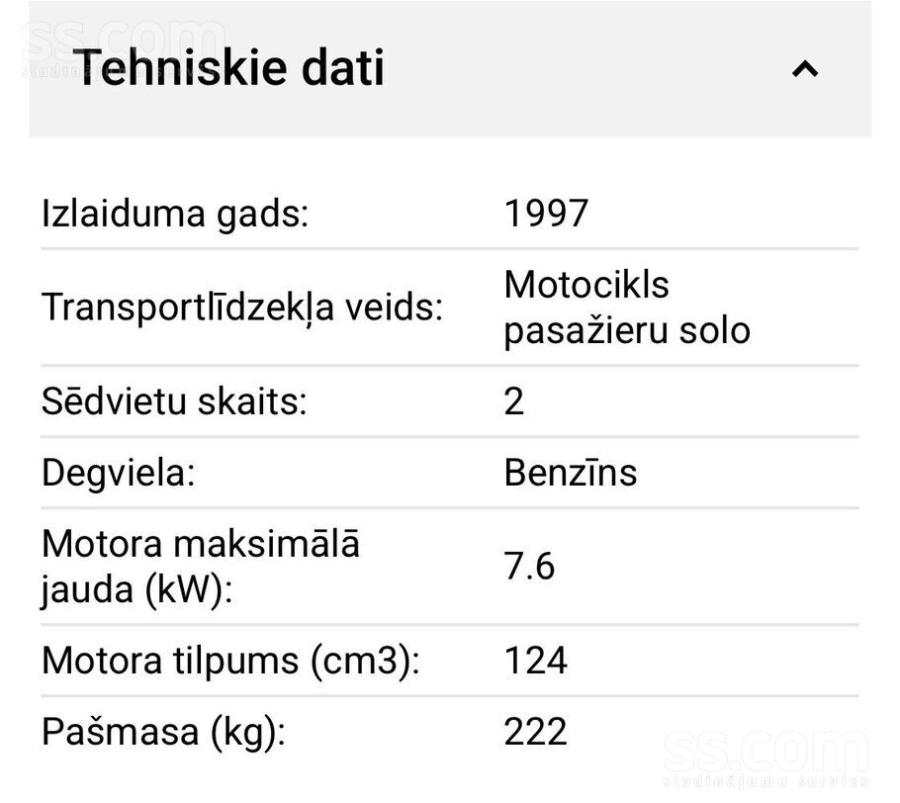 Yamaha Virago 1997 in Liepaja, with an engine capacity of 0.13 L and mileage of 0 thousand km for 2000 €, photo 9 on AUTOMOTO.COM.LV
