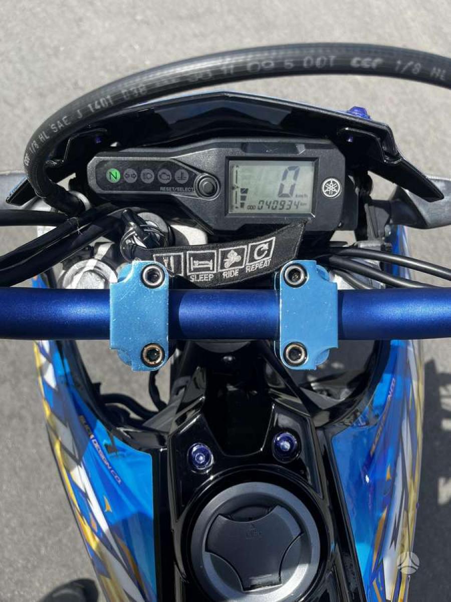 Blue Yamaha WR 125X 2011 in Kursenai, with an engine capacity of 0.13 L and mileage of 41 thousand km for 2650 €, photo 9 on AUTOMOTO.COM.LV