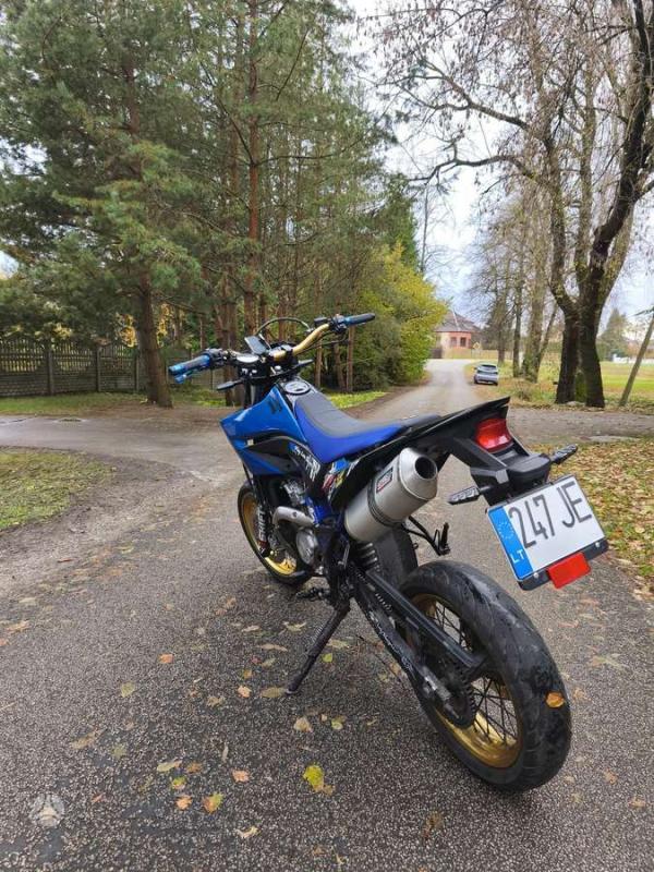 Blue Yamaha WR 125X 2011 in Panevezys, with an engine capacity of 0.13 L and mileage of 65 thousand km for 2200 €, photo 4 on AUTOMOTO.COM.LV