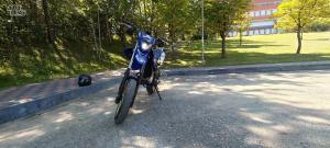 Blue Yamaha WR 125X 2011 in Vilnius, with an engine capacity of 0.18 L and mileage of 35 thousand km for 2200 €, photo  on AUTOMOTO.COM.LV