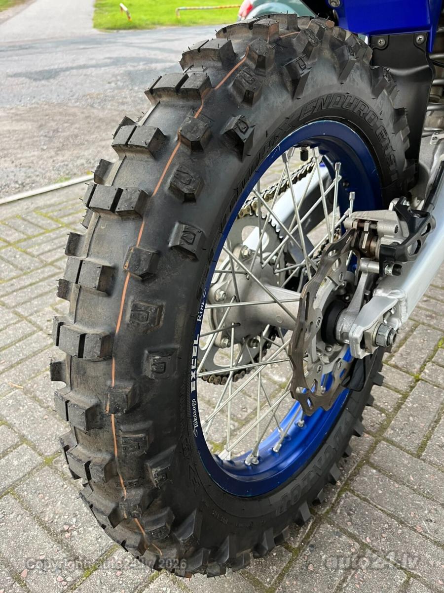 Blue Yamaha WR 450F 2022 in Tallinn, with an engine capacity of 0.45 L and mileage of 65 thousand km for 5990 €, photo 10 on AUTOMOTO.COM.LV