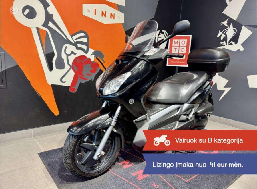 Melns Yamaha X-Max 2009 Viļņa, ar dzinēja tilpumu 0.13 L un nobraukumu 26 tūkst. km par 1999 €, foto 1 vietnē AUTOMOTO.COM.LV