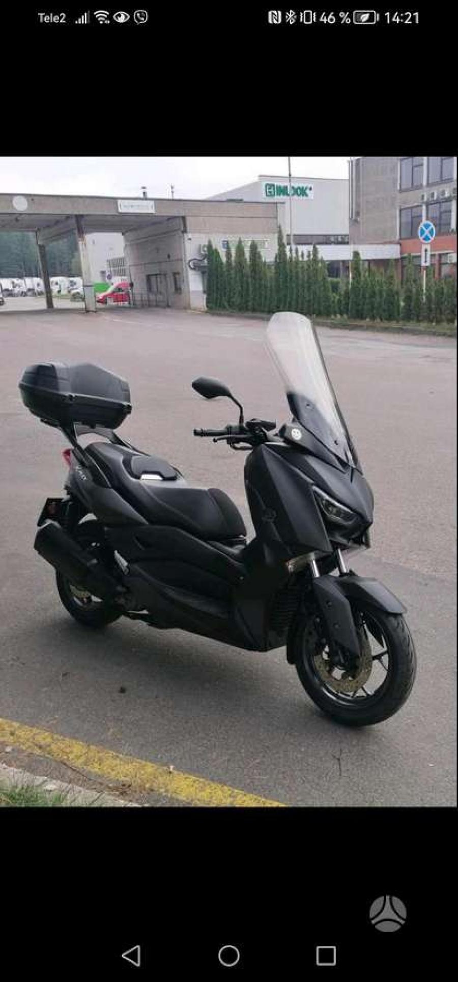 Black Yamaha X-Max 2019 in Vilnius, with an engine capacity of 0.30 L and mileage of 19 thousand km for 4600 €, photo 3 on AUTOMOTO.COM.LV