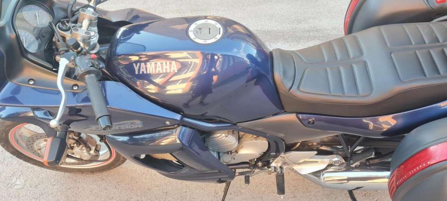 Zils Yamaha XJ 600S 1998 Šauļi, ar dzinēja tilpumu 0.60 L un nobraukumu 34 tūkst. km par 1750 €, foto 5 vietnē AUTOMOTO.COM.LV