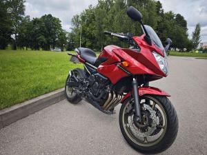 Red Yamaha XJ 600S 2010 in Mazeikiai, with an engine capacity of 0.60 L and mileage of 43 thousand km for 2400 €, photo  on AUTOMOTO.COM.LV
